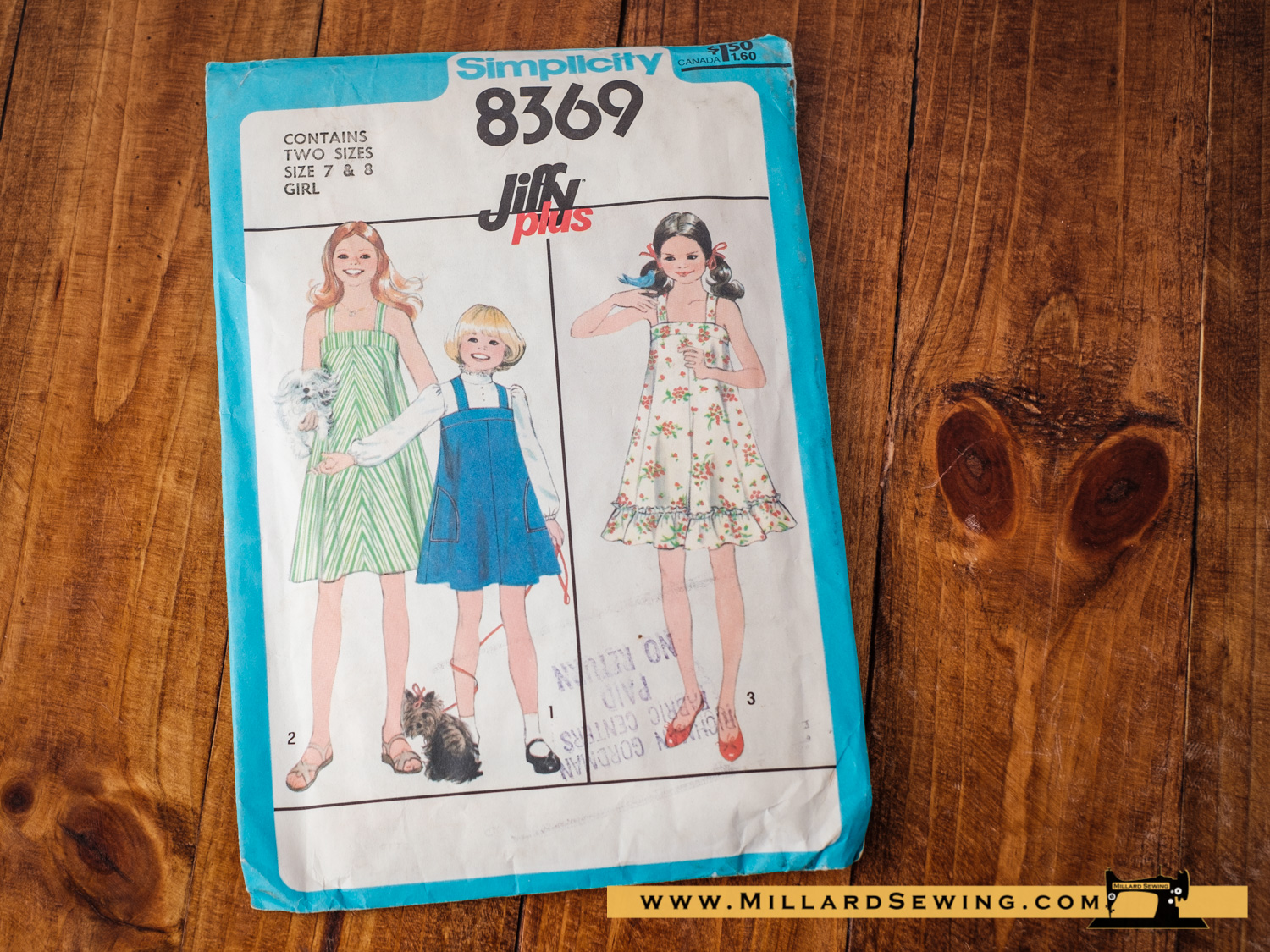 Simplicity 8369 Girls Jumper & Dress Pattern – Millard Sewing Center
