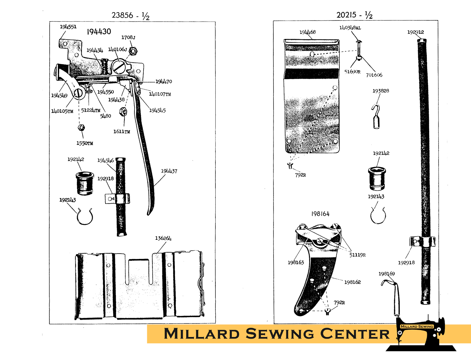 Singer 20215 and Singer 23856 – Millard Sewing Center